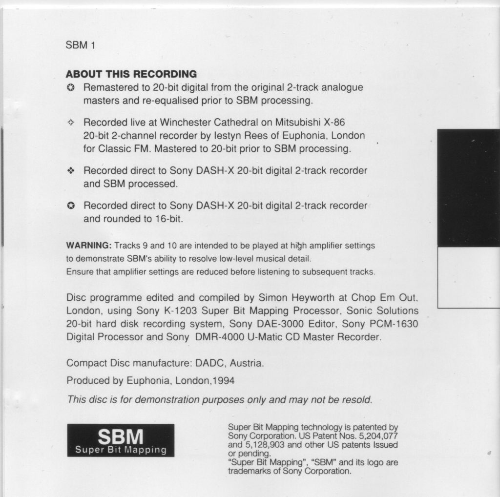 Sony - Super Bit Mapping Demo CD - Bram Jacobse