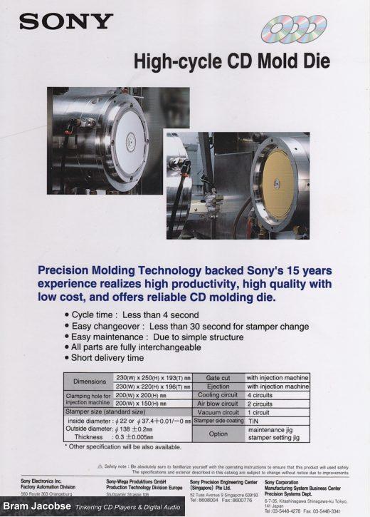 High Cycle CD Mold Die - Bram Jacobse