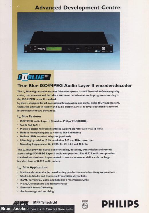 Philips True Blue ISO MPEG Codec - Bram Jacobse