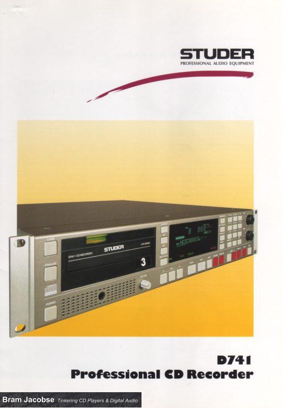 Studer D741 Professional CD Recorder - Bram Jacobse