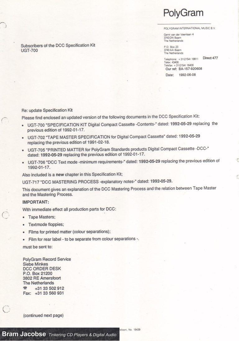 DCC Specification Kit - Bram Jacobse