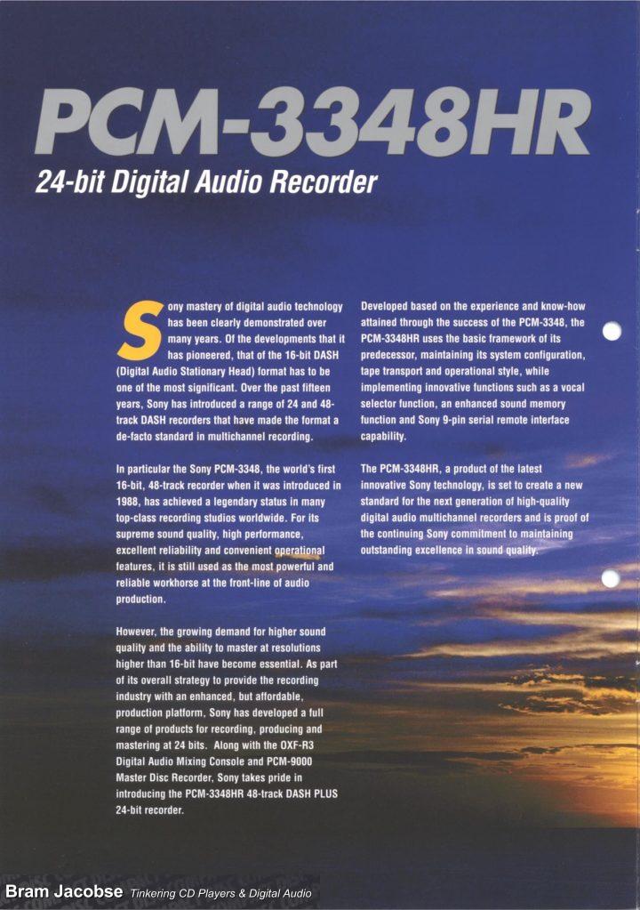 SONY : PCM3348 HR - 48 Channel Digital Audio Recorder - Bram Jacobse