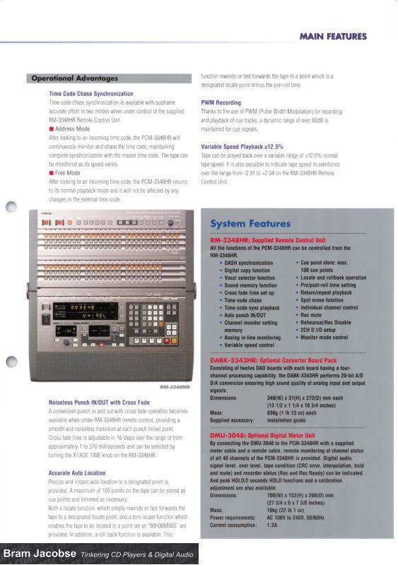 SONY : PCM3348 HR - 48 Channel Digital Audio Recorder - Bram Jacobse