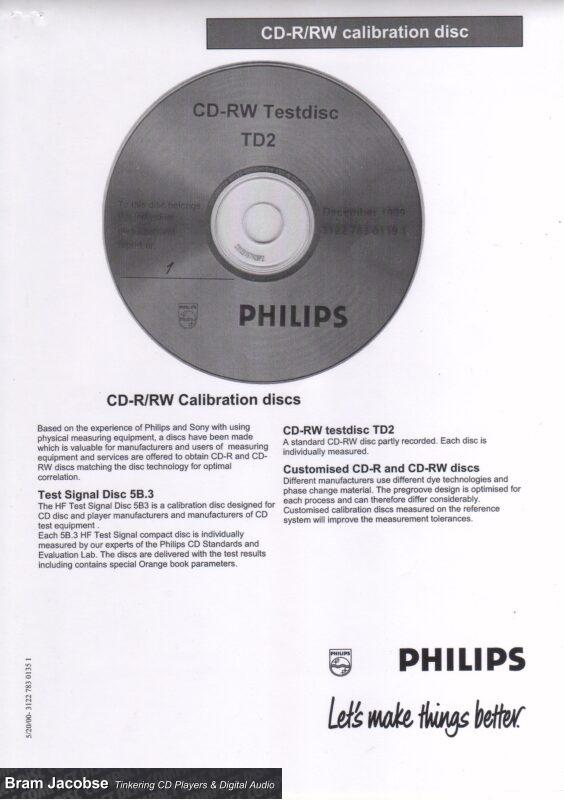 CD-R-RW Calibration Disc - Bram Jacobse