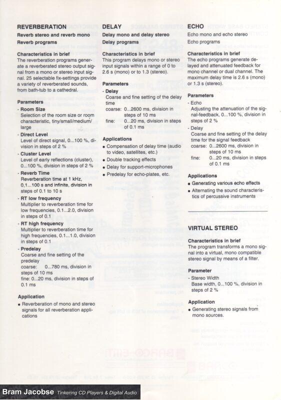 EMT 248 : Digital Audio Processor - Programs - Bram Jacobse