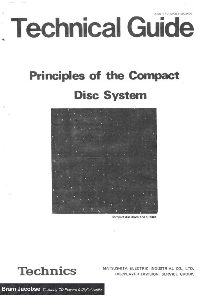 Technics : Principles of the Compact Disc System - Bram Jacobse