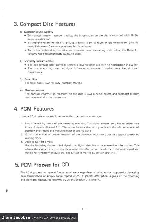 Technics : Principles of the Compact Disc System - Bram Jacobse
